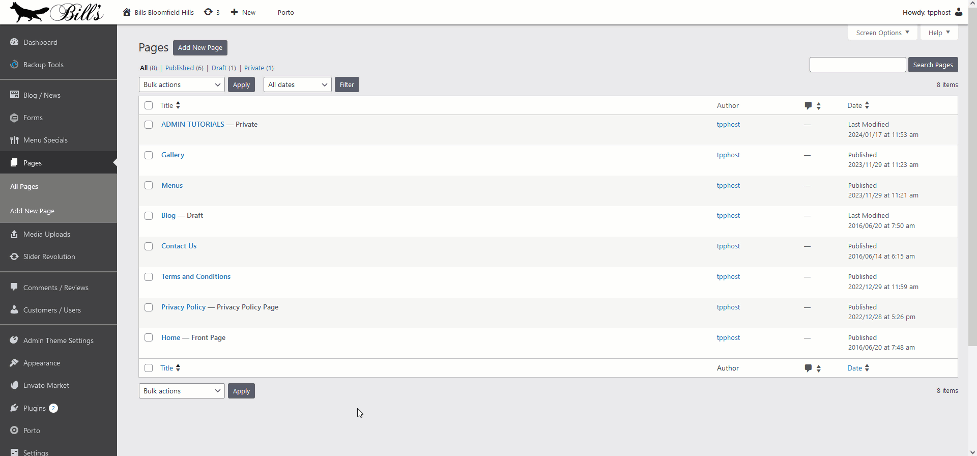 ADMIN TUTORIALS – Bills Bloomfield Hills